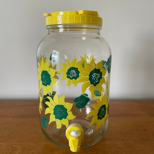 Vintage Golden Harvest 1 Gallon Glass Beverage Tapper Container - Etsy