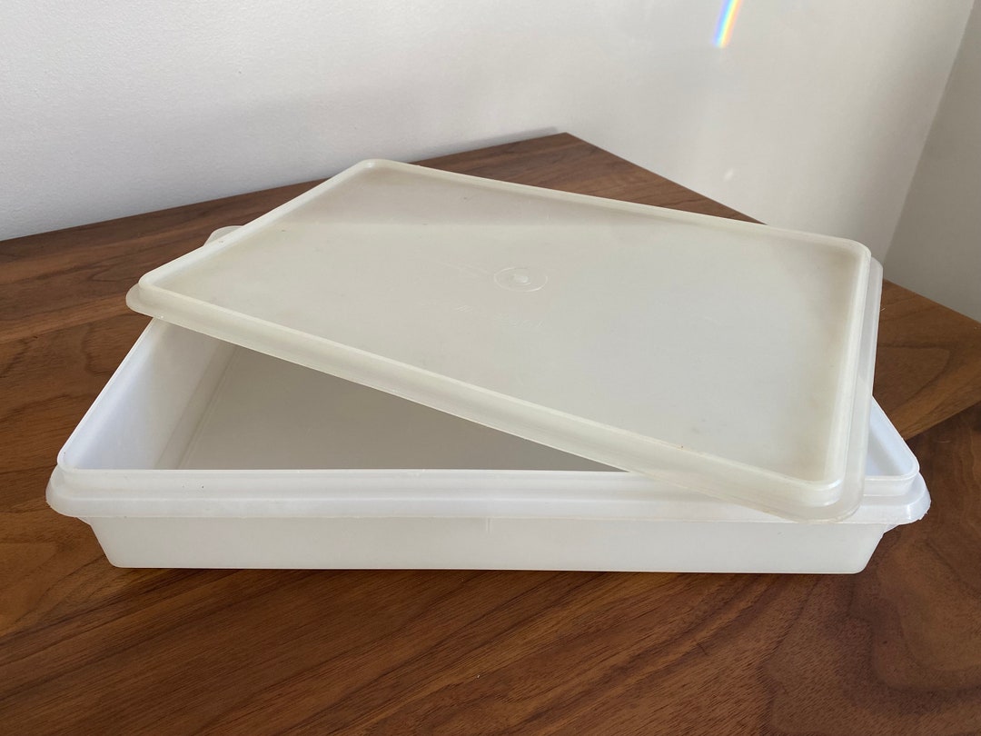Vintage Rectangular Sheer Tupperware #290-2 With Lid (#291-3) - Etsy