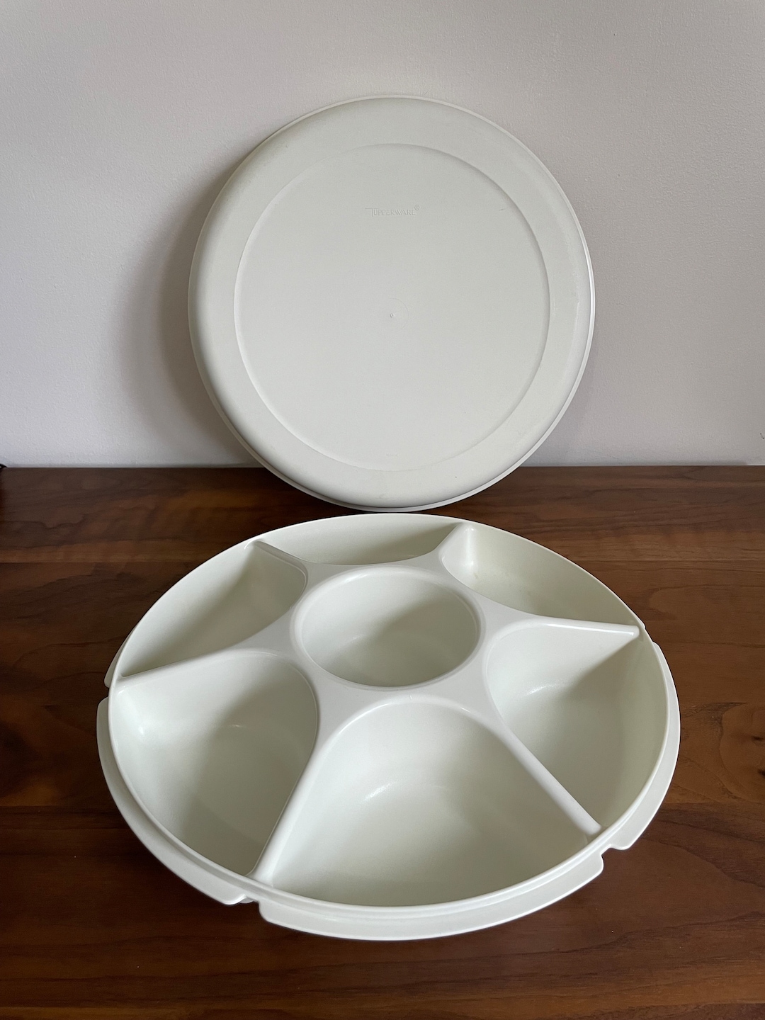 Vintage Tupperware Vegetable or Fruit Serving Center Appetizer Tray ...