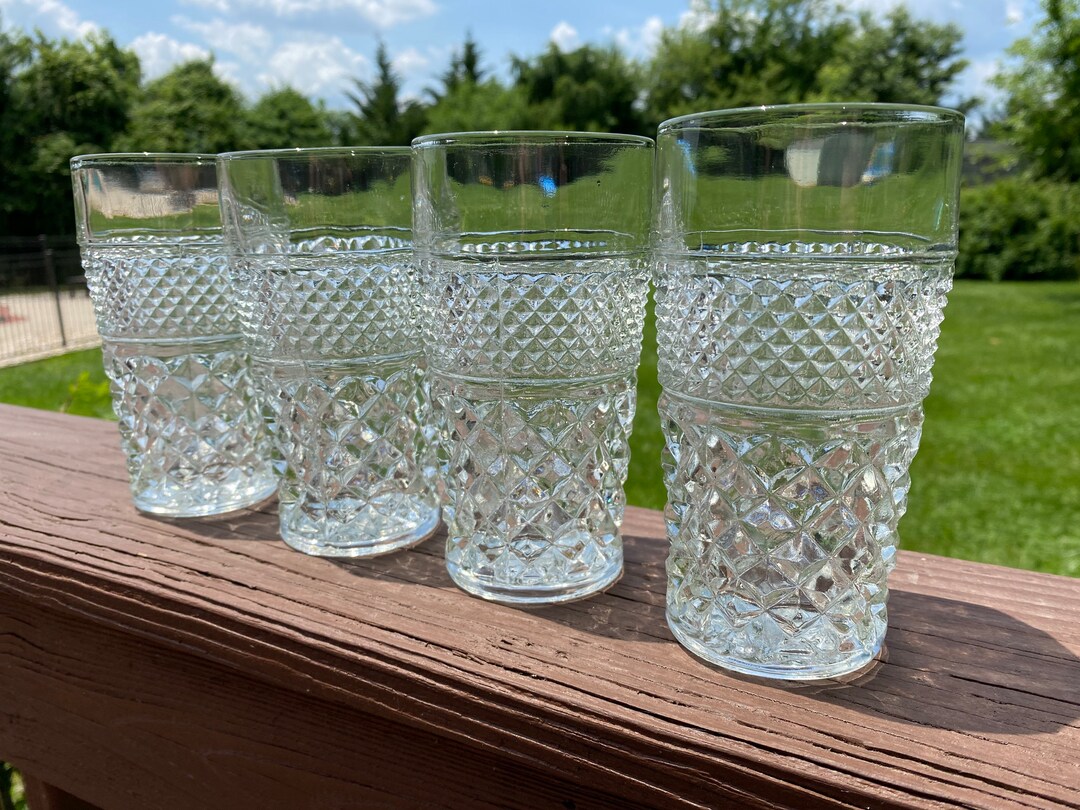 Set of 4, 8 or 12 Vintage Anchor Hocking Wexford Drinking Glasses - Etsy