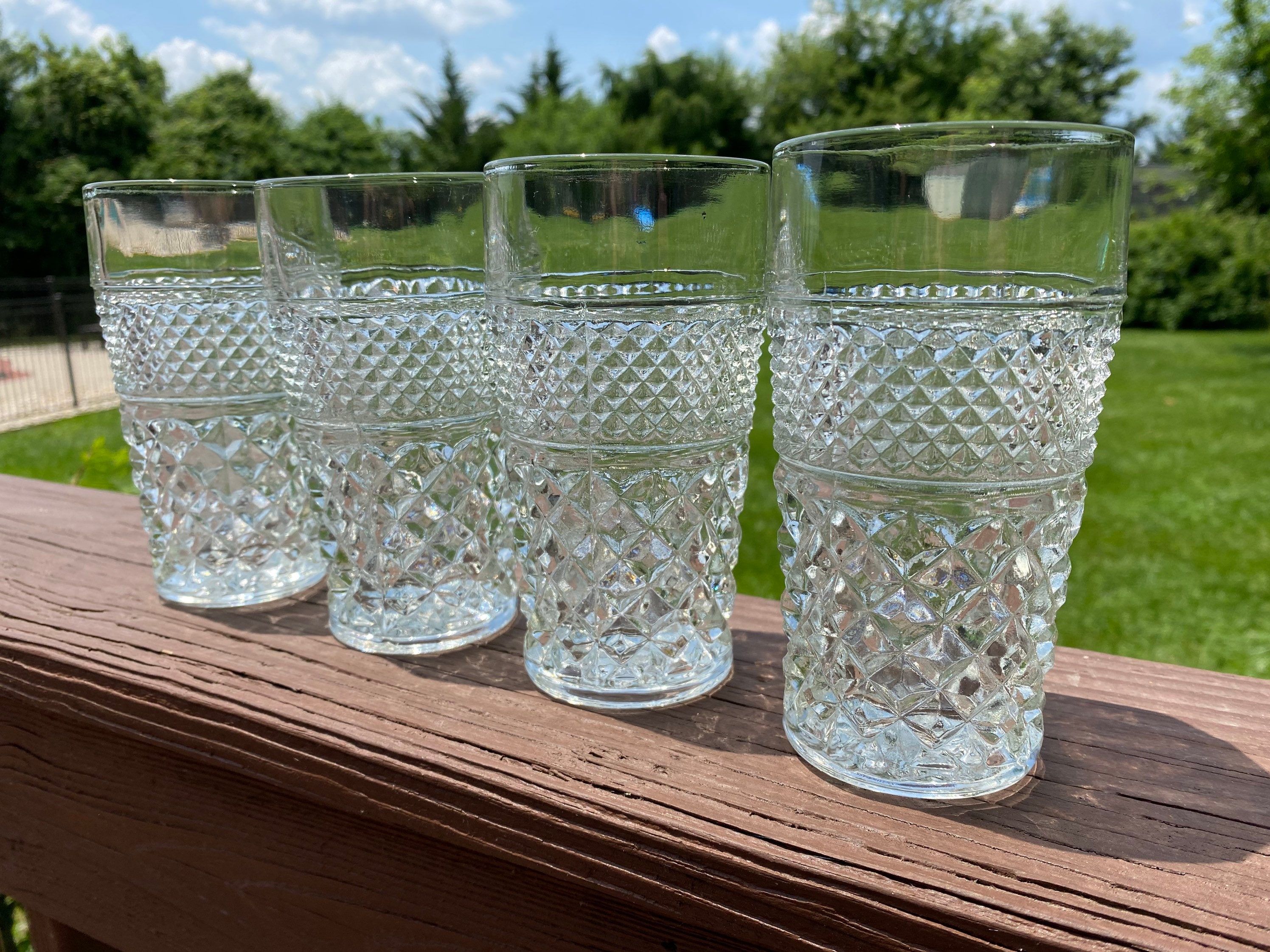Set of 4, 8 or 12 Vintage Anchor Hocking Wexford Drinking Glasses - Etsy
