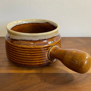 Set of 4 Western Stoneware Soup Crocks/mugs With Handle - Etsy