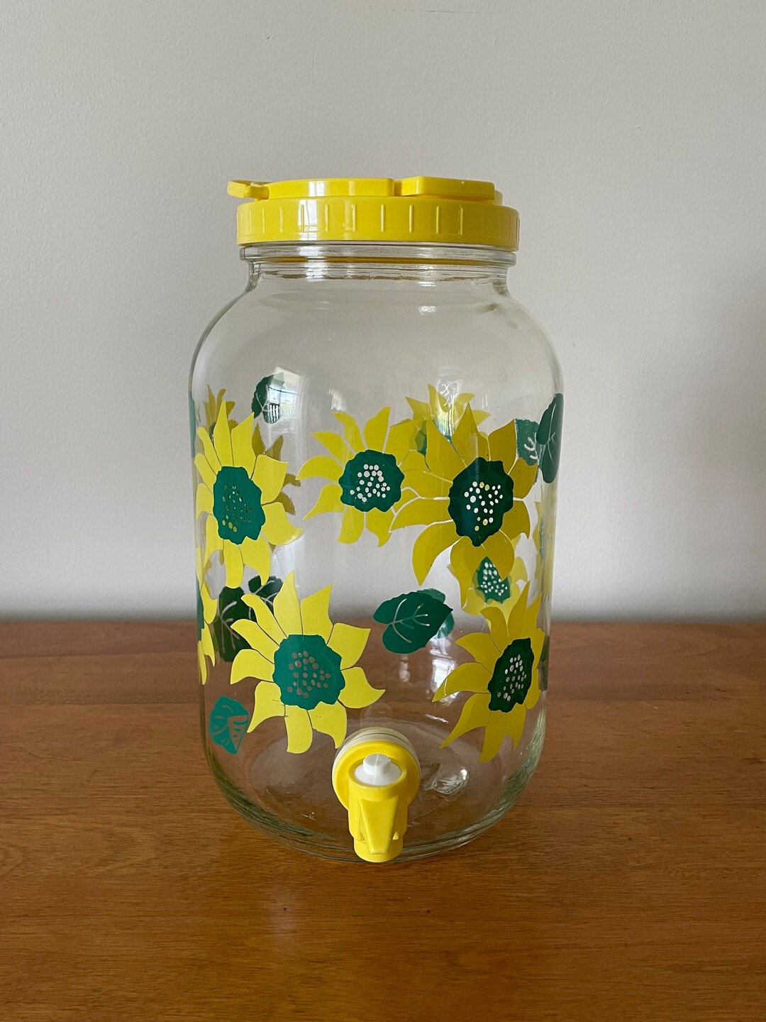 Vintage Golden Harvest 1 Gallon Glass Beverage Tapper Container - Etsy