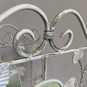 Vintage French Country Beige Metal Magazine Rack - Etsy