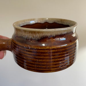 Set of 4 Western Stoneware Soup Crocks/mugs With Handle - Etsy