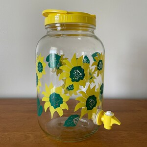 Vintage Golden Harvest 1 Gallon Glass Beverage Tapper Container - Etsy