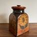 Vintage Eldreth Pottery Lidded Square seasons Canister Cookie Jar - Etsy