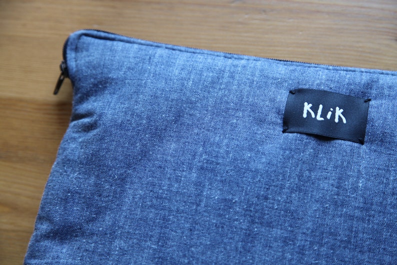 Denim Laptop Case, Padded 13 Inch, 14 Inch, 15 Inch Protective Laptop ...