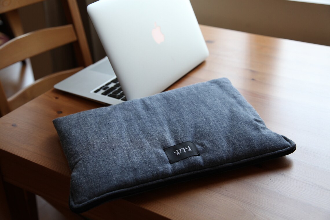 Denim Laptop Case, Padded 13 Inch, 14 Inch, 15 Inch Protective Laptop ...