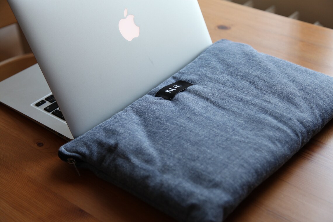 Denim Laptop Case, Padded 13 Inch, 14 Inch, 15 Inch Protective Laptop ...