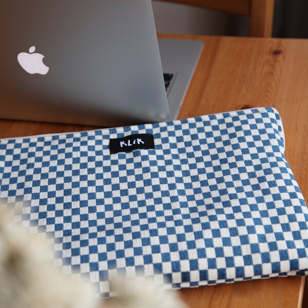 Checkered Laptop Case - Etsy