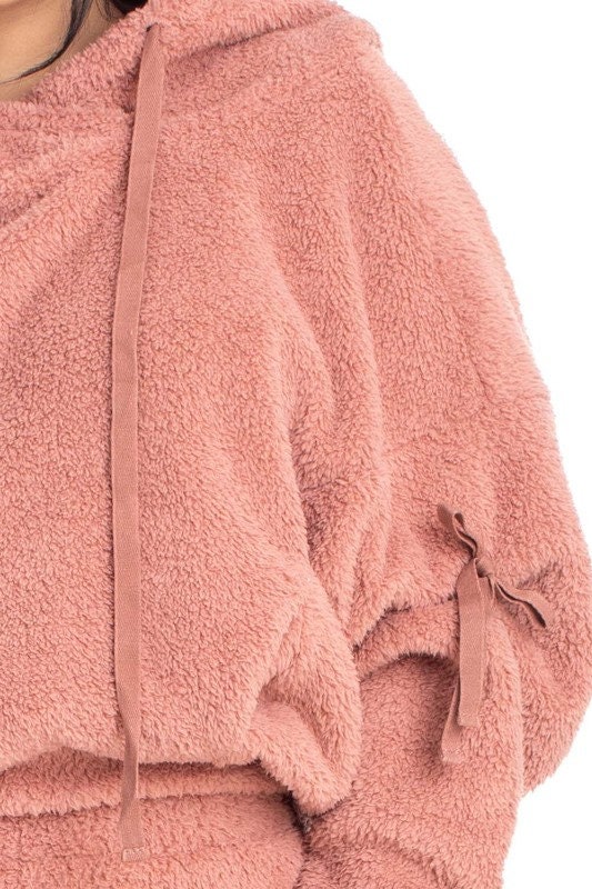 Fuzzy Sweater Top and Short Set - Etsy