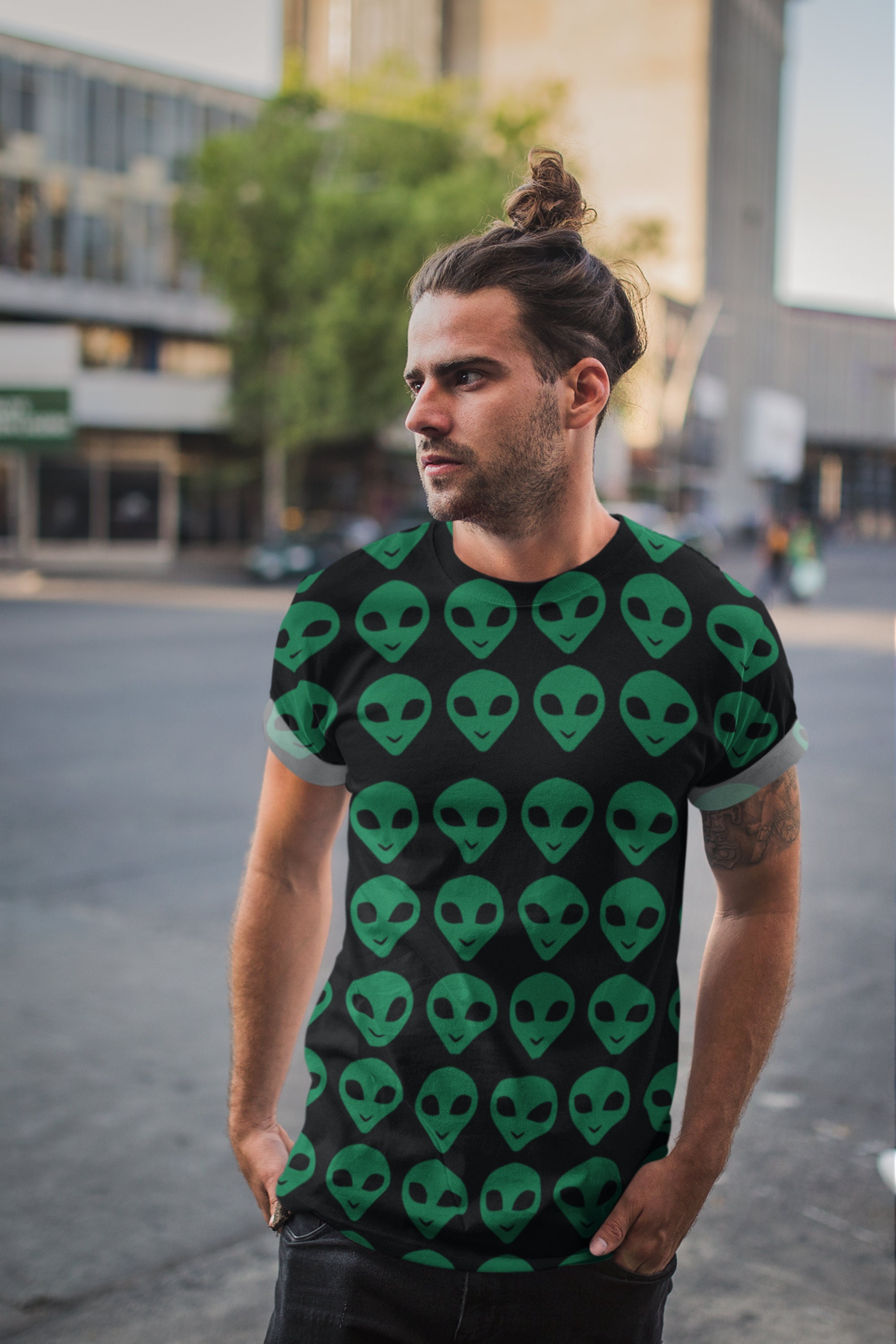 Alien 3D T-Shirt, Costume Halloween Cosplay 3D T-Shirt, Halloween ...
