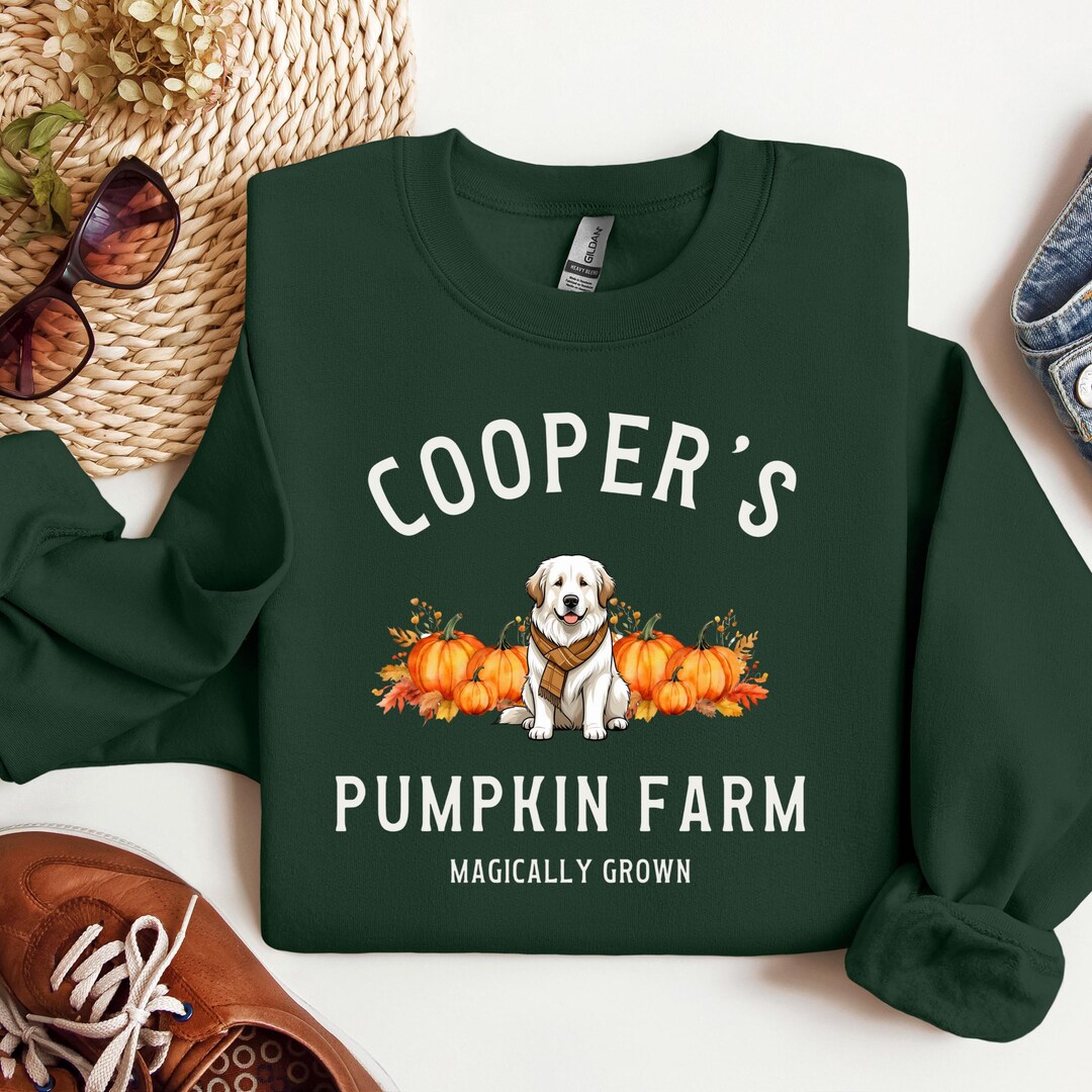 Personalized Great Pyrenees Fall Sweatshirt – Pyrenees Mom Gift, Dog ...