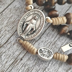 St Michael Chaplet Miraculous Medal Rosary Pardon Cross Prayer Beads Catholic Chaplet Saint ...
