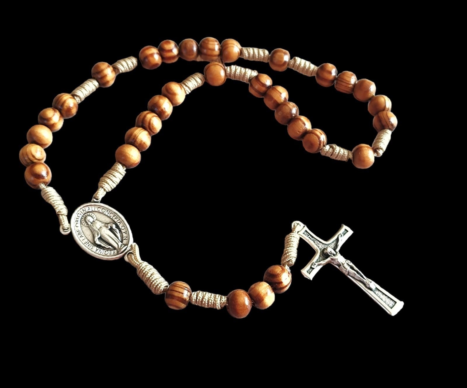 Rosary Chaplet of Conversion, Handmade Chaplet, Wood Beads, Catholic ...