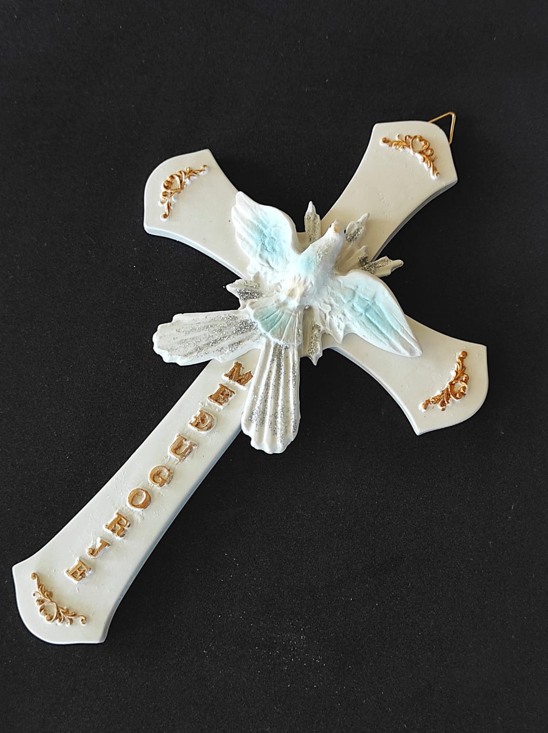 Holy Spirit of God Wall Trinity Dove Statue Cross Confirmation Keepsake ...