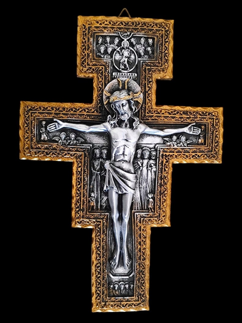Crucifix Cross of San Damiano Wall Hanging Cross - Etsy