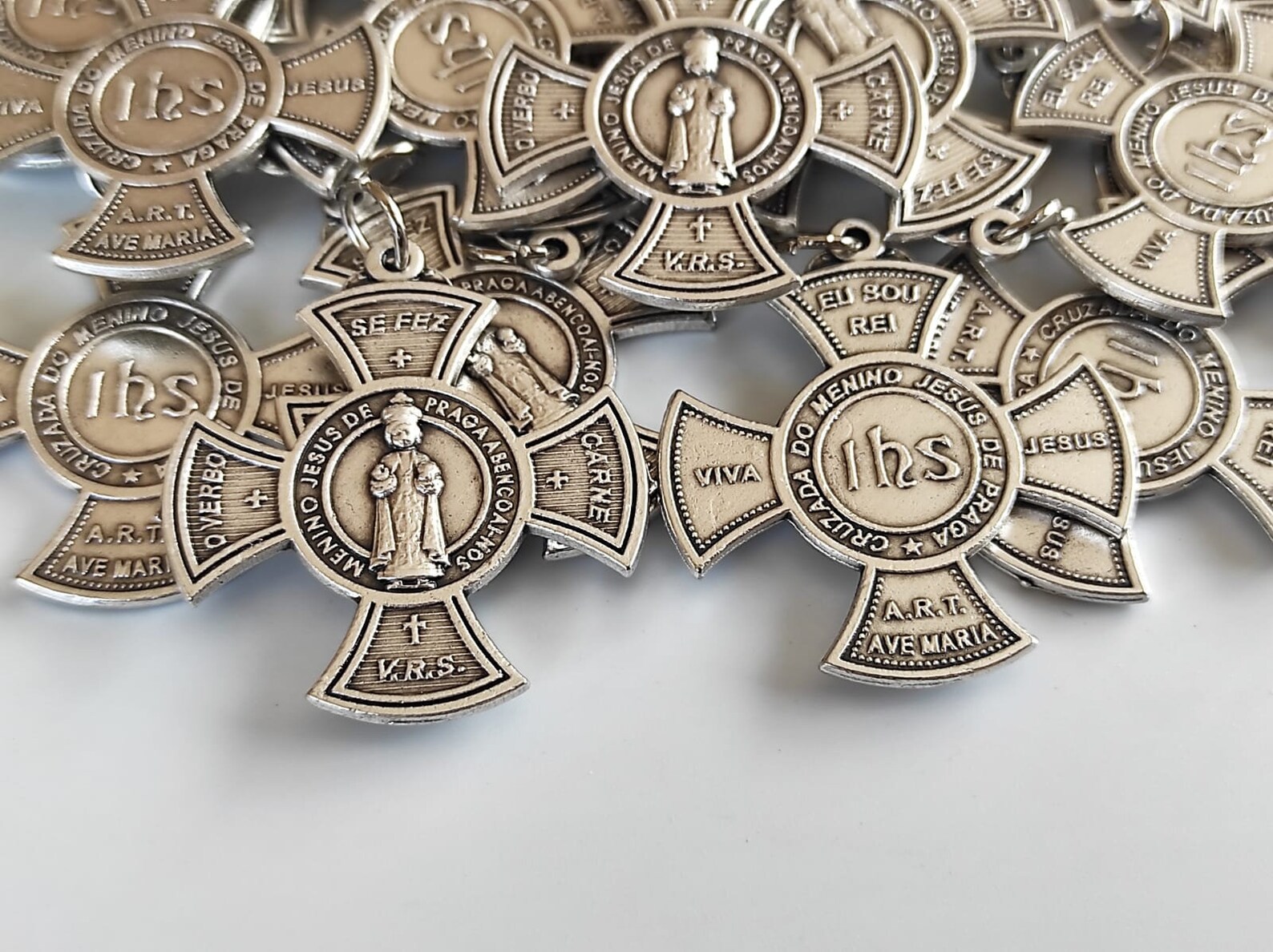 Wholesale IHS Crucifix Cross Medals , Lot Bulk 6, 10, 20, 50 Pcs ...