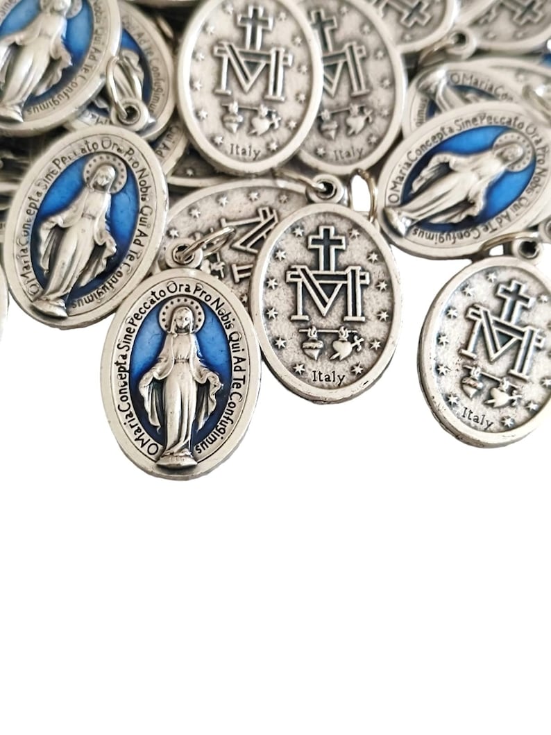 MIRACULOUS Medals Pendants Box Lot Bulk 5-10-20-30 Pcs Our Lady - Etsy