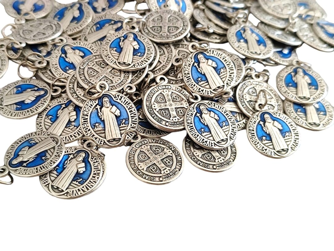 St Benedict Medals Box 20,50,100-200 Pcs Holy Medals, Catholic Medals ...