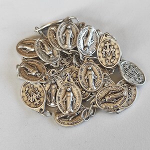 MIRACULOUS Medals Box 10, 20, 50 , 100 Pcs Holy Medals, Catholic ...