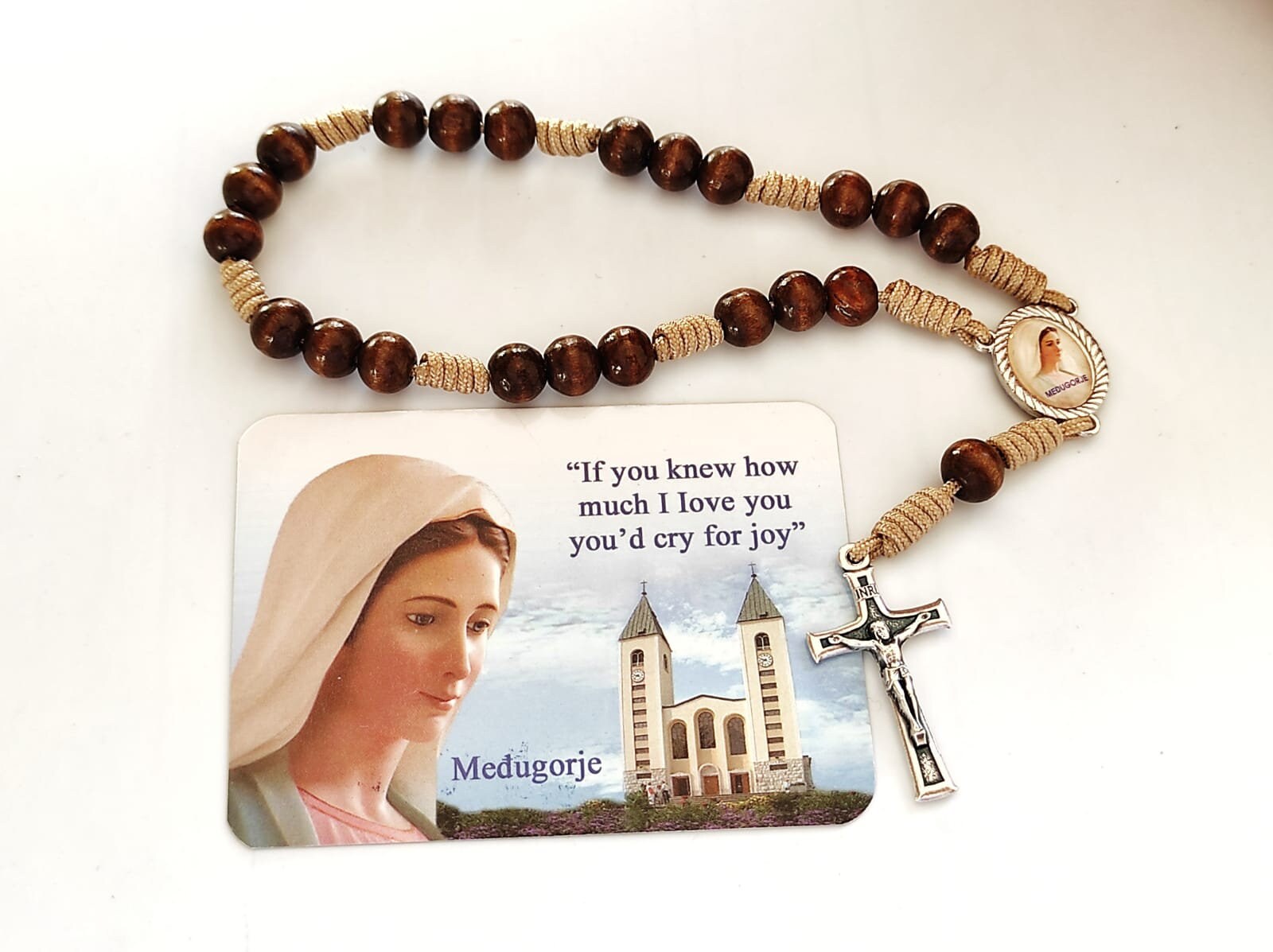 Catholic Peace Rosary Chaplet Pocket Rosary Handmade Medjugorje Our ...