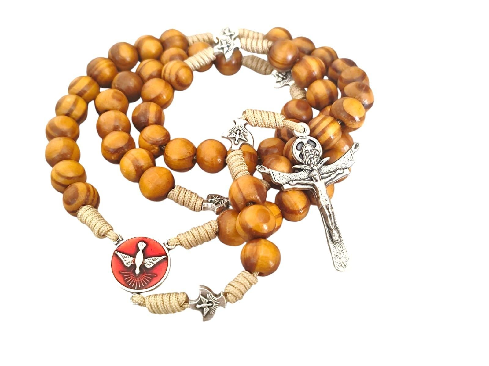 Holy Spirit Rosary Medals Holy Trinity Cross Rosary, Catholic Chaplet ...