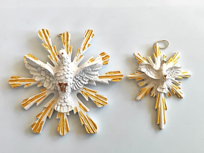Holy Spirit Statue of God Wall Trinity Dove Statue - Etsy