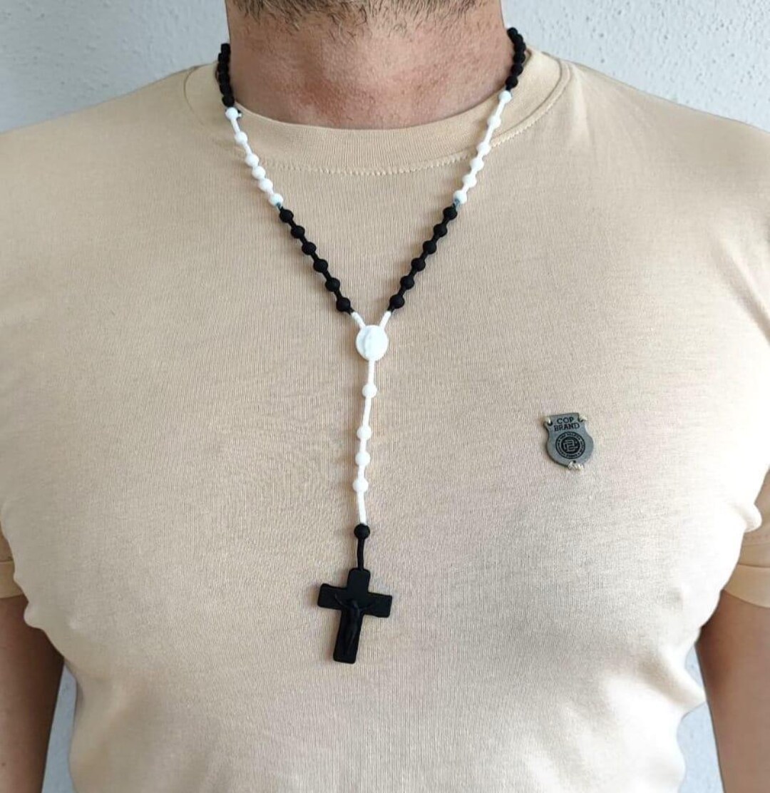 Rubber NECKLACE Rosary ROSARY Crown Rosary 5 Decade Gift - Etsy