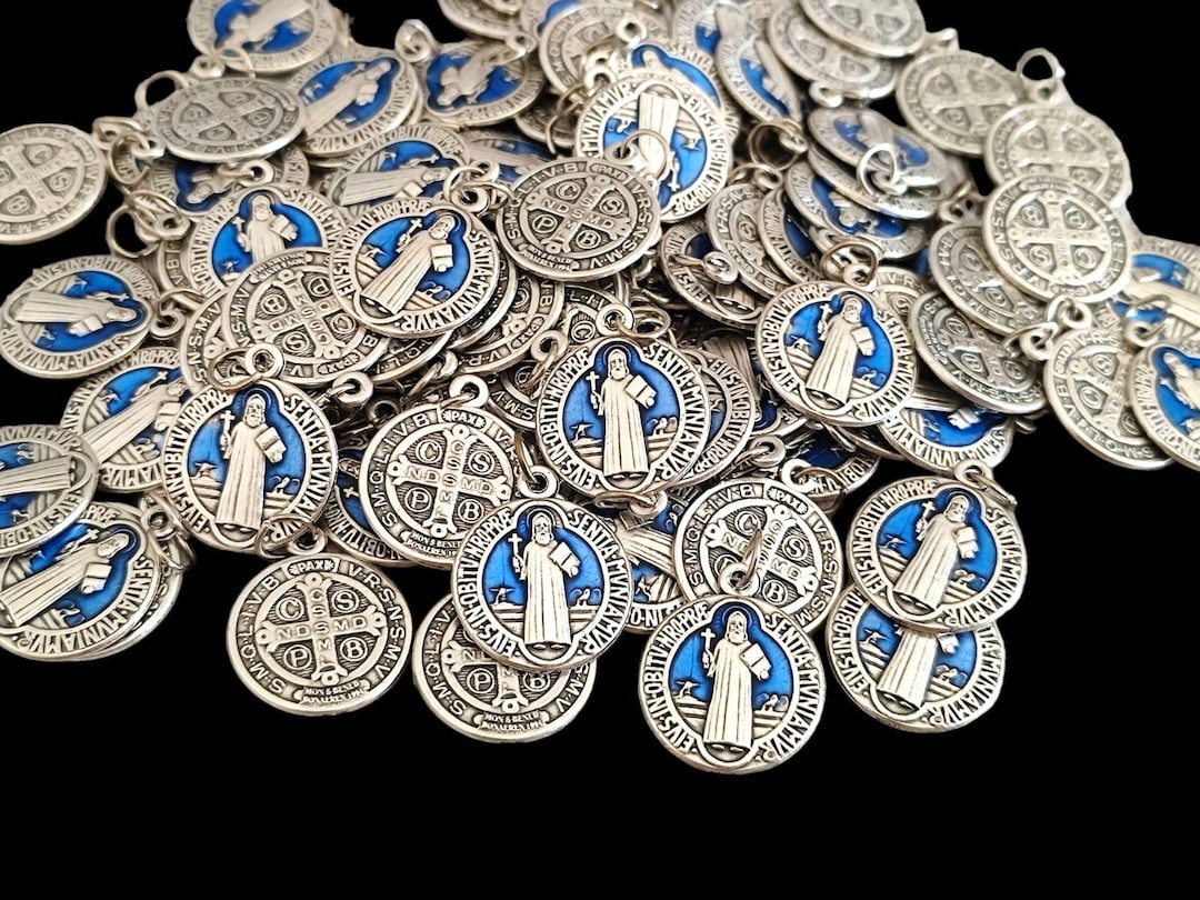 St Benedict Medals Cross Lot Box 20,50,100-200 Pcs Holy Medals ...