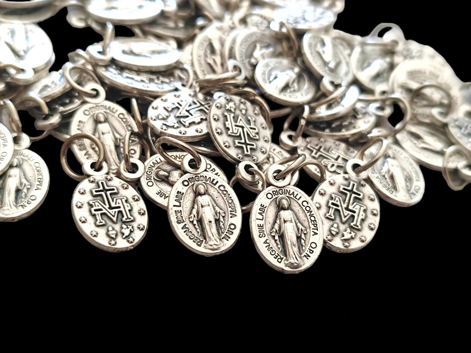 MIRACULOUS Medals Box 20, 50 , 100,200,500 Pcs Holy Medals, Catholic ...