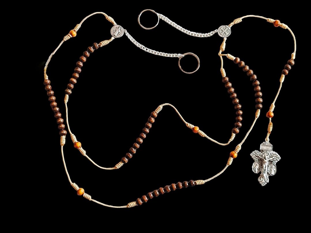 Carmelite / Brigittine HABIT ROSARY Saint Benedict St Benedict BELT ...
