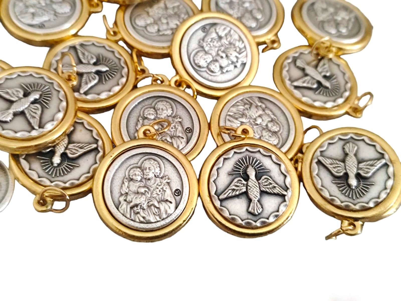 Wholesale ST JOSEPH MEDALS / Holy Family Holy Spirit Medals Box 10, 20 ...