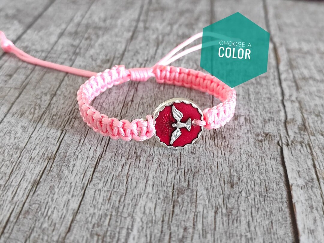 Holy Spirit Bracelet Dove Bracelet Medals, Gift of Holy Spirit ...
