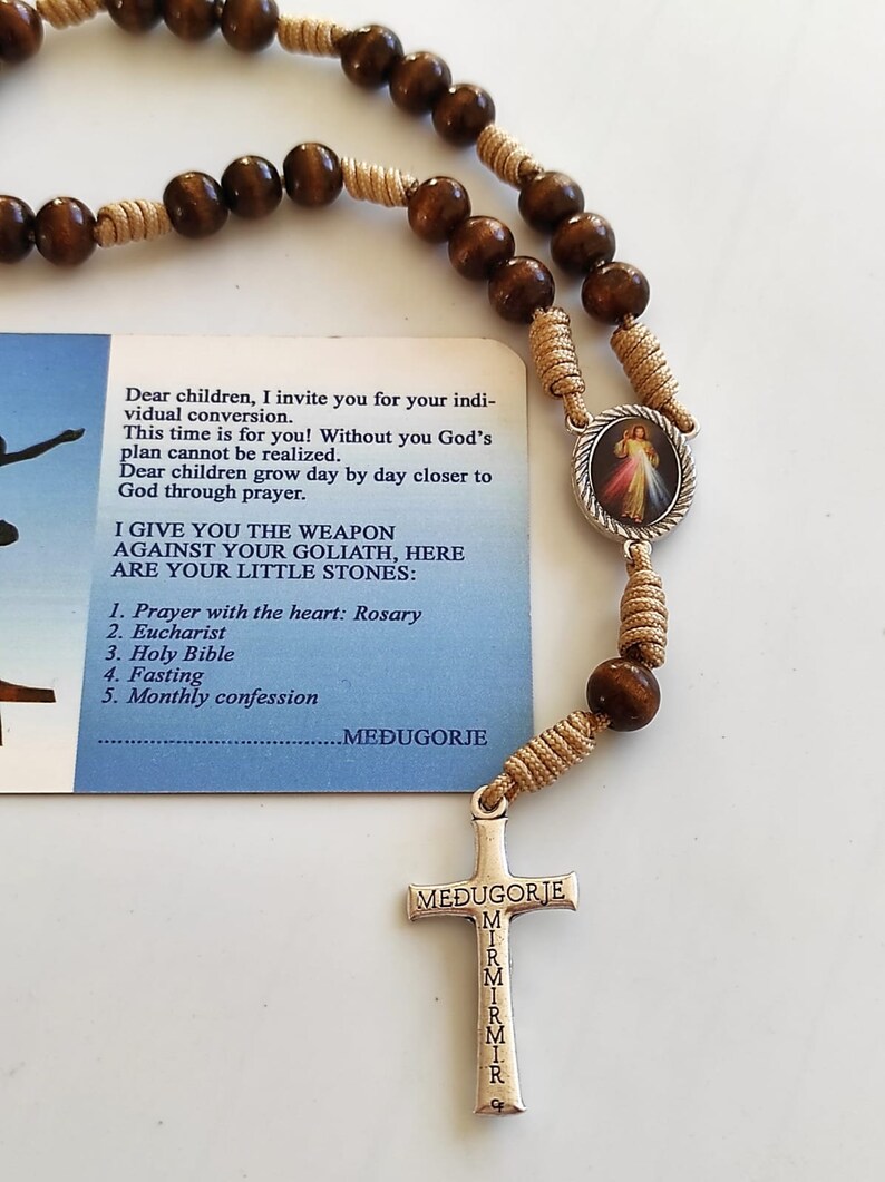 Catholic Peace Rosary Chaplet Pocket Rosary Handmade Medjugorje Our ...