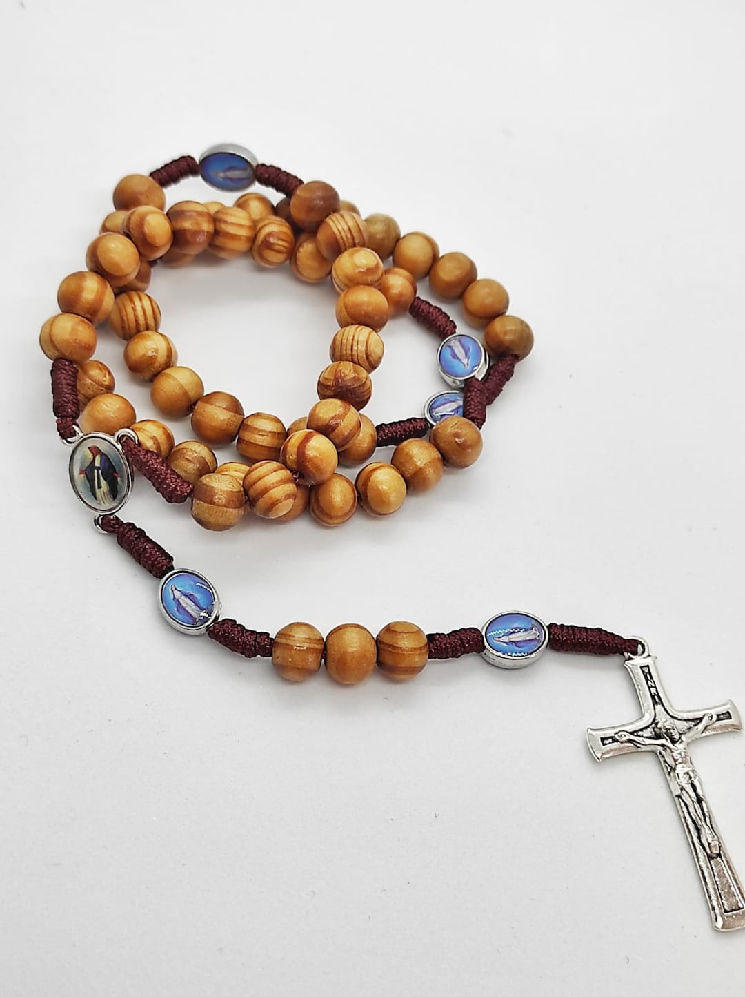 CHAPELET Catholique Chapelet Médaille Miraculeuse Bois d'Olivier - Etsy ...