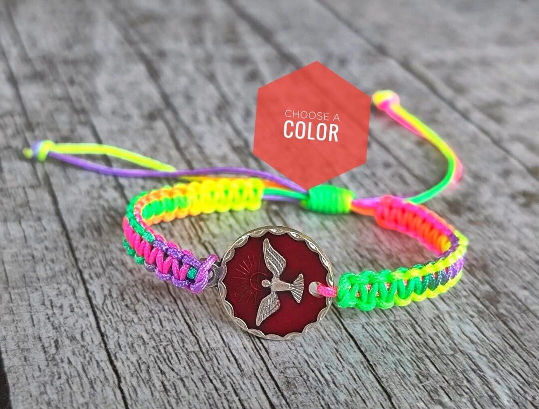 Holy Spirit Bracelet Dove Bracelet Medals, Gift of Holy Spirit ...