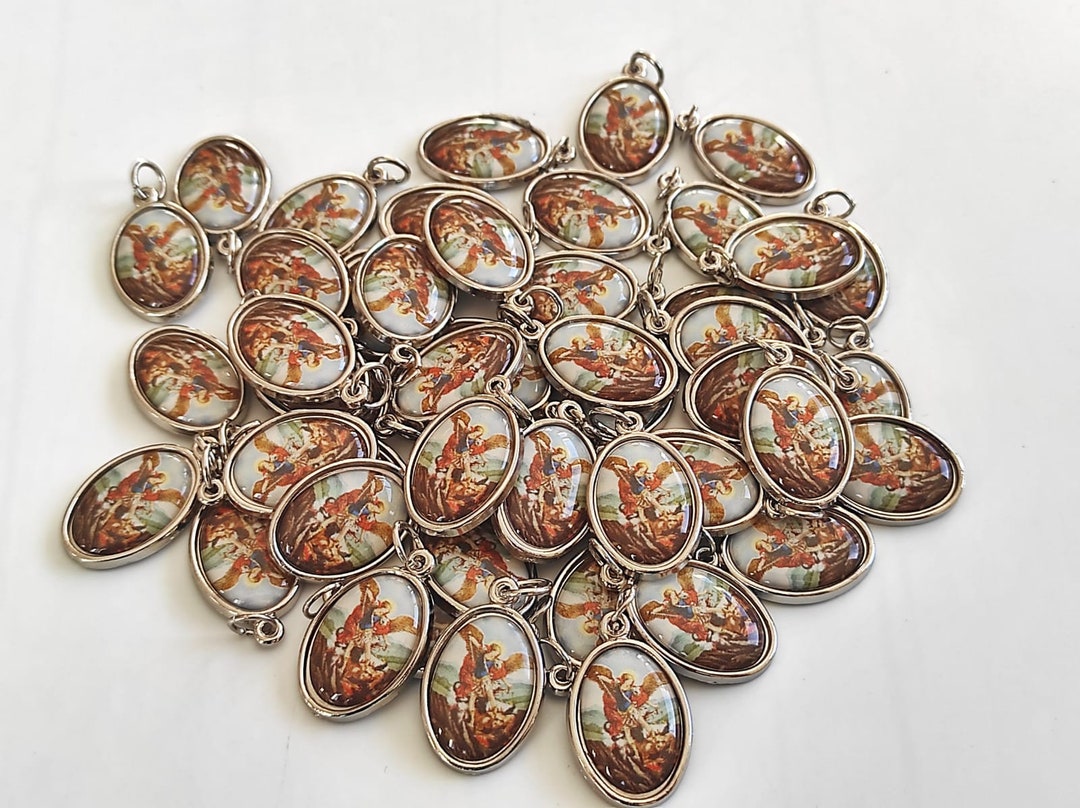 St Michael Medals Box 10 Pcs Holy Medals, Catholic Medals the Archaengl ...