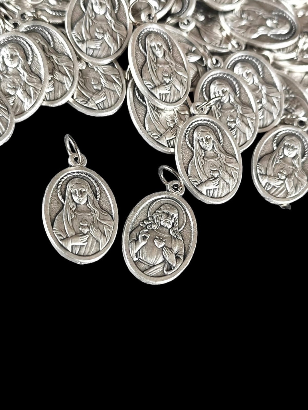 Sacred Heart of Mary Medals Holy Hart of Jesus Sacred Heart of Jesus ...