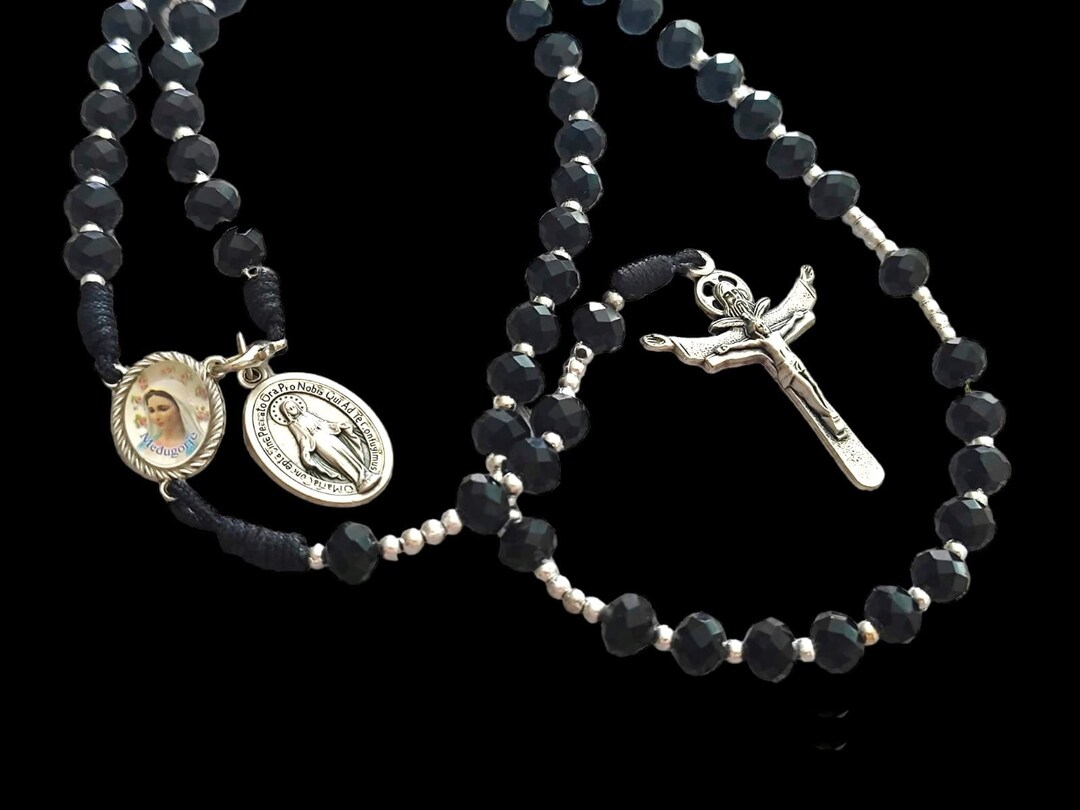 Miraculous Medal Rosary Virgin Mary Rosary Chaplet Holy Spirit Cross ...