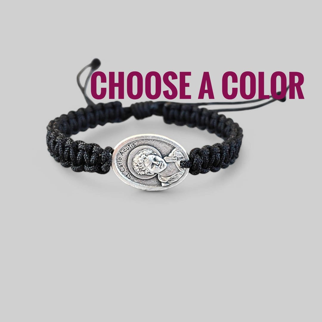 Handmade Carlo Acutis Medal Bracelet: Patron Saint of Youth - Etsy UK