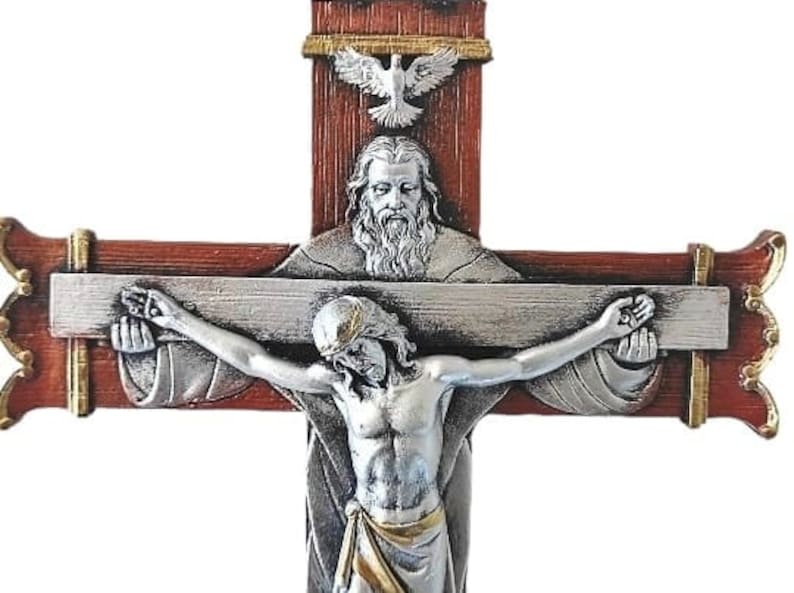 Holy Trinity Father Son Holy Spirit Crucifix Holy Family Cross - Etsy
