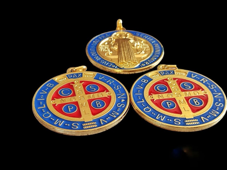 Beautiful XL St Benedict Medals San Benito Christian Protection - Etsy