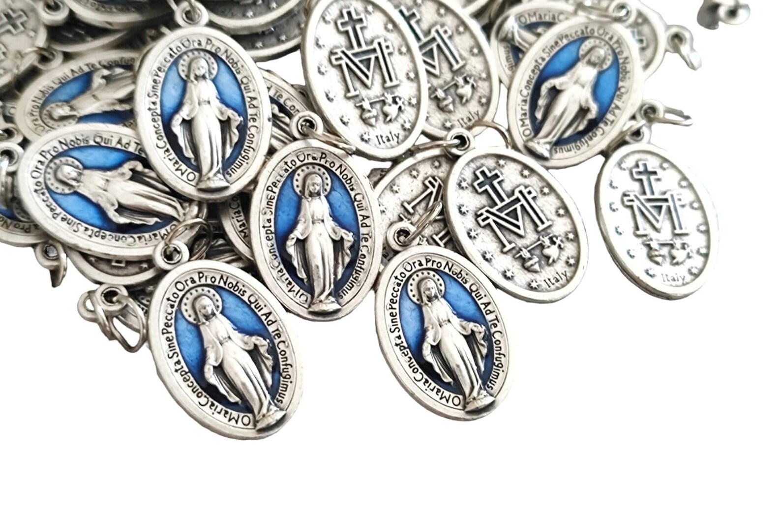 MIRACULOUS Medals Pendants Box Lot Bulk 5-10-20-30 Pcs Our Lady - Etsy