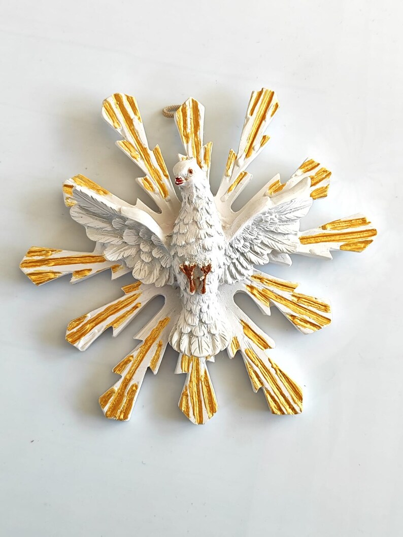Holy Spirit Statue of God Wall Trinity Dove Statue - Etsy