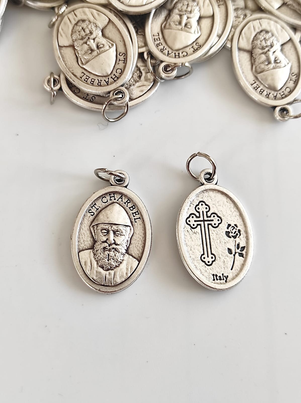 Saint Charbel Medals: Catholic Holy Medals (2.5cm, Lot of 10) - Etsy