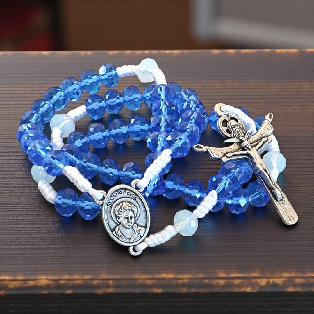 Saint Carlo Acutis Rosary Medals Patron Saint of Teens, Gamers and ...