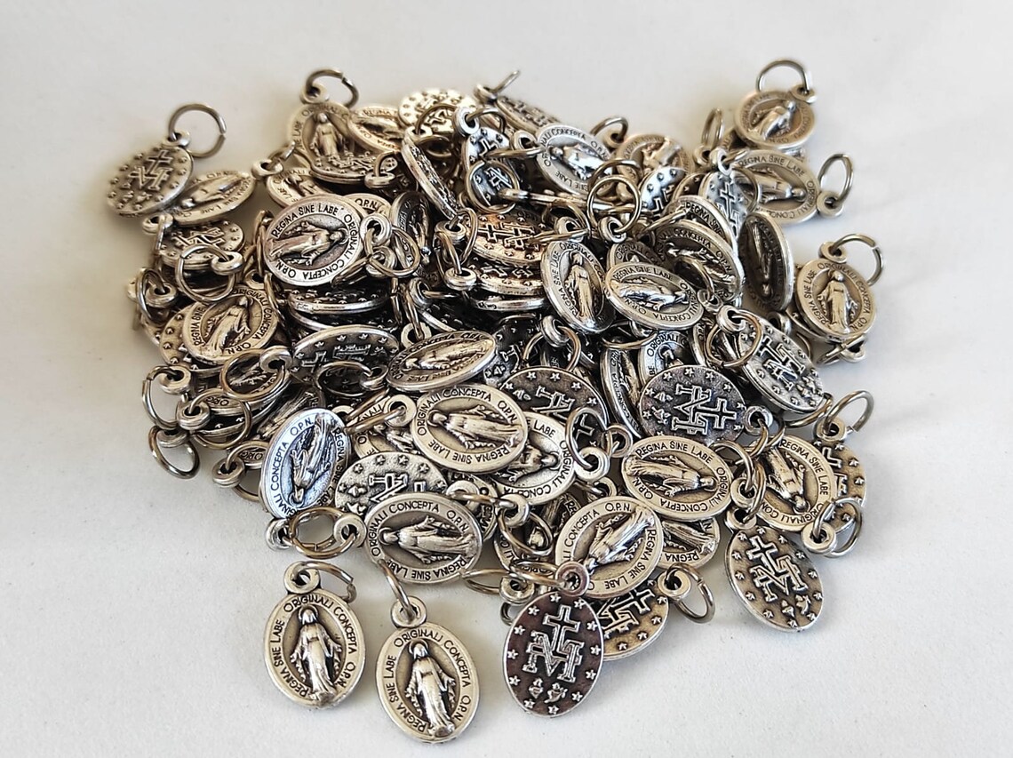 MIRACULOUS Medals Box 10, 20, 50 , 100 Pcs Holy Medals, Catholic ...