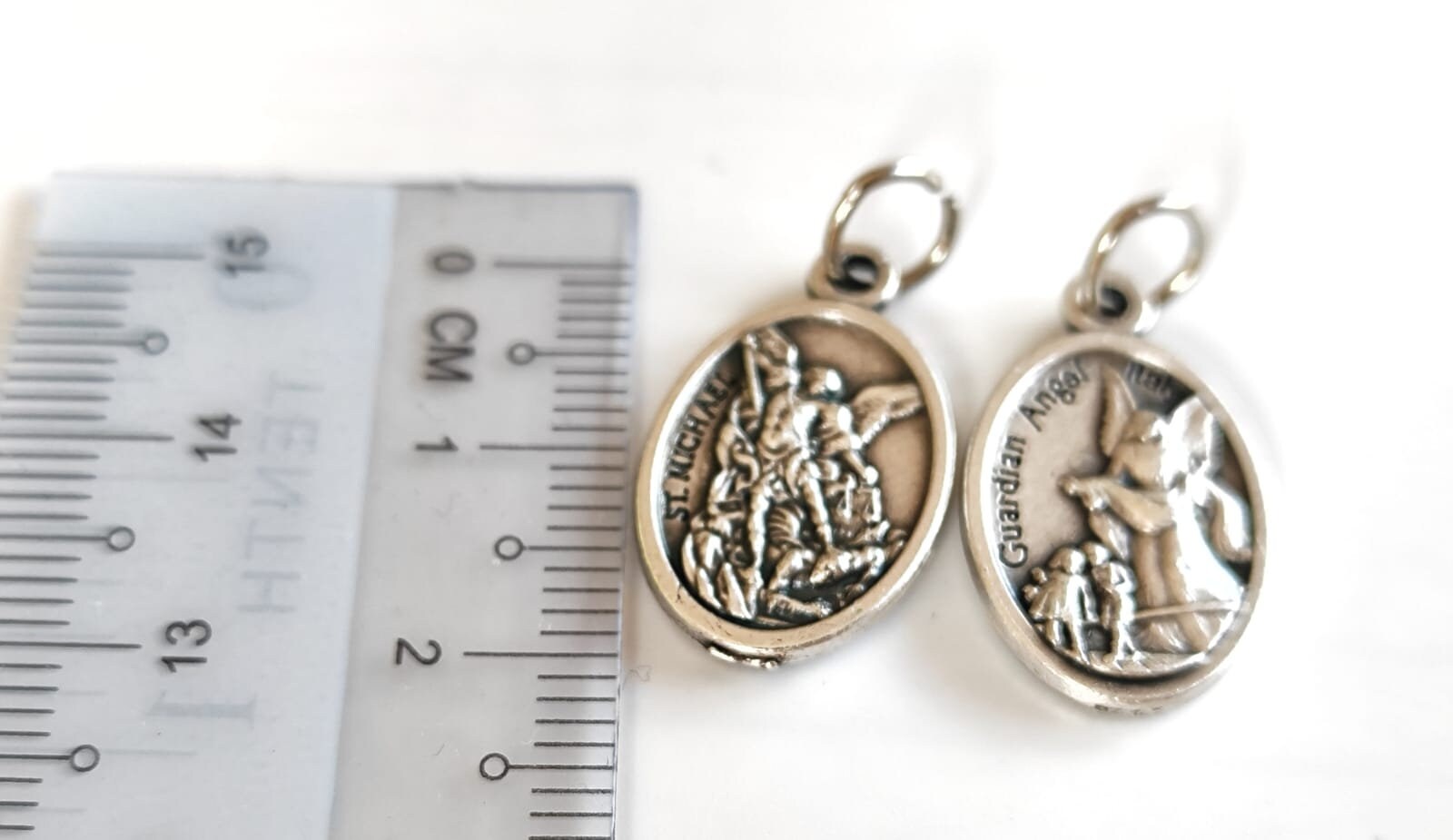 St Michael / Angel Guardian Medals, Lot Bulk Medals 10, 20, 30, 50 Pcs ...